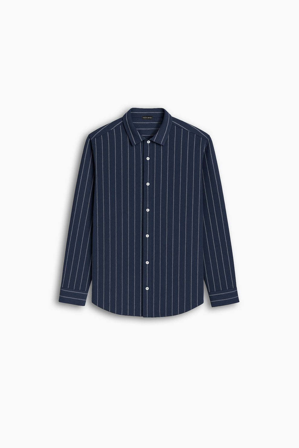 Navy Blue Striped Shirt – ASTA ARAY